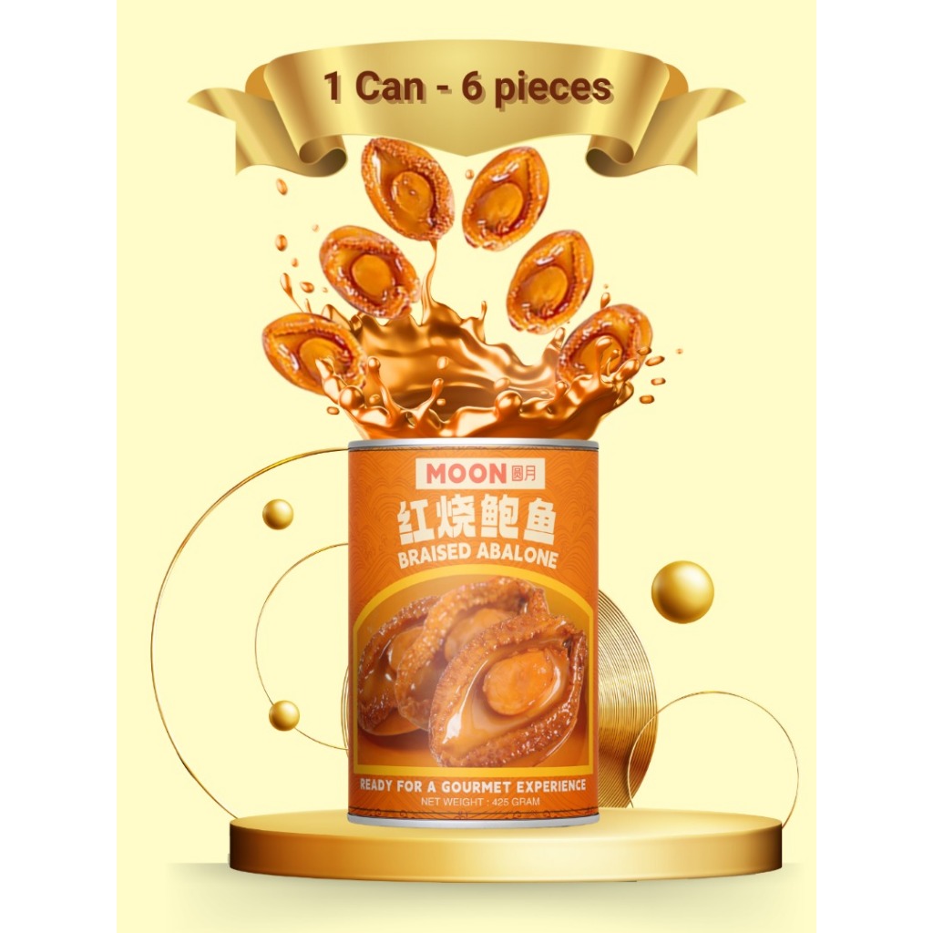 [ONLY HALAL ABALONE] Moon Abalone in Braised（1bottle -6PCS) 红烧鲍鱼 ...