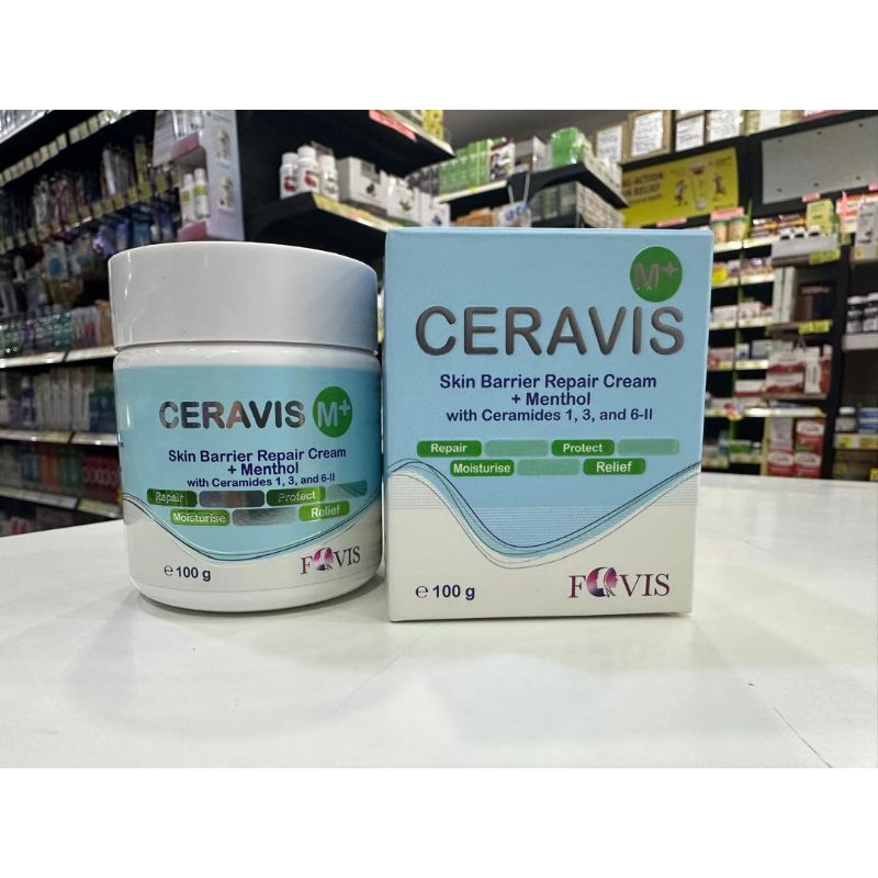 CERAVIS M+ SKIN BARRIER REPAIR CREAM + MENTHOL WITH CERAMIDES 1,3 AND 6 ...