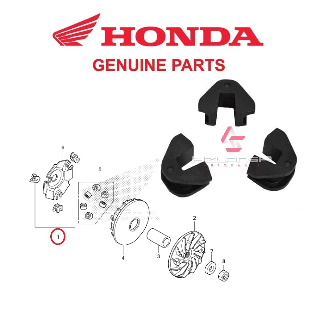 Piece Set Slide ( 22011-KWN-900 ) ADV 150, PCX, Vario 125 & Vario 150 💯 ...