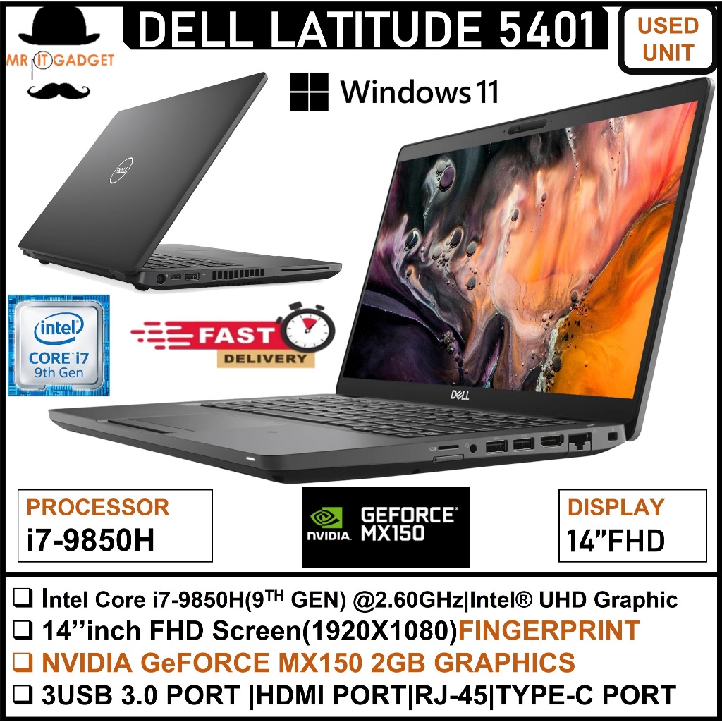 Dell Precision 5401/3541/5411/5550 Core i7-10/ 11GEN ( 1YEAR WARRANTY ...