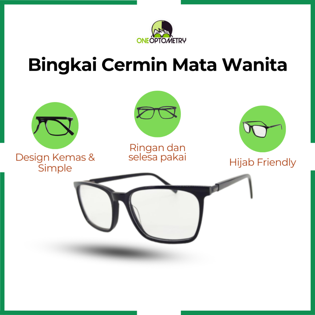 Bingkai Cermin Mata Perempuan Spectacle Frame Spek Mata Viral Glasses ...