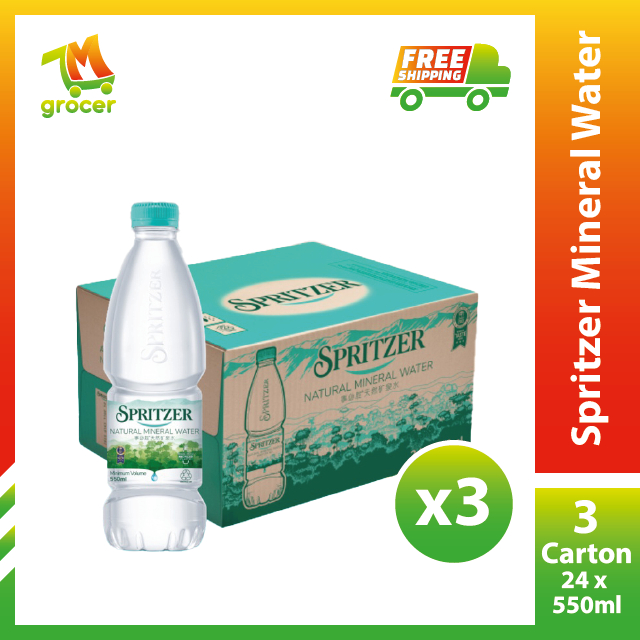 Spritzer Mineral Water (24 x 550ml) X 3 Carton | Shopee Malaysia