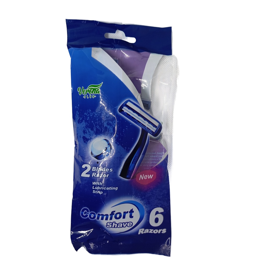 Renova Double Blade Disposable Razor - 6pcs (With Lubricating Strip ...