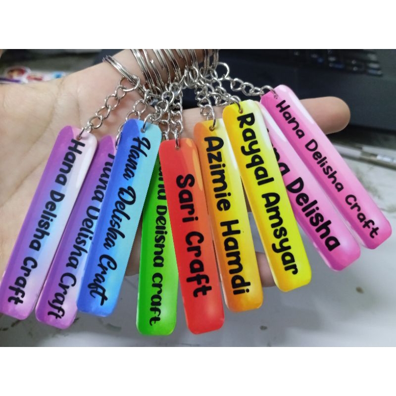 KEYCHAIN SINGGIT CUSTOM NAMA | Shopee Malaysia