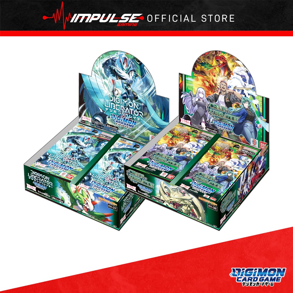 Digimon TCG Booster Box Japan Version - EX07 Theme Booster Liberator ...