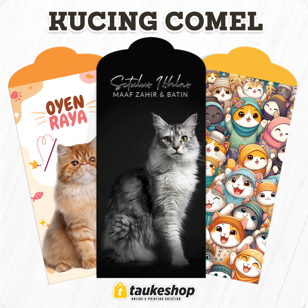 Sampul Duit Raya 2025 - Kucing Comel (10pcs) | Shopee Malaysia