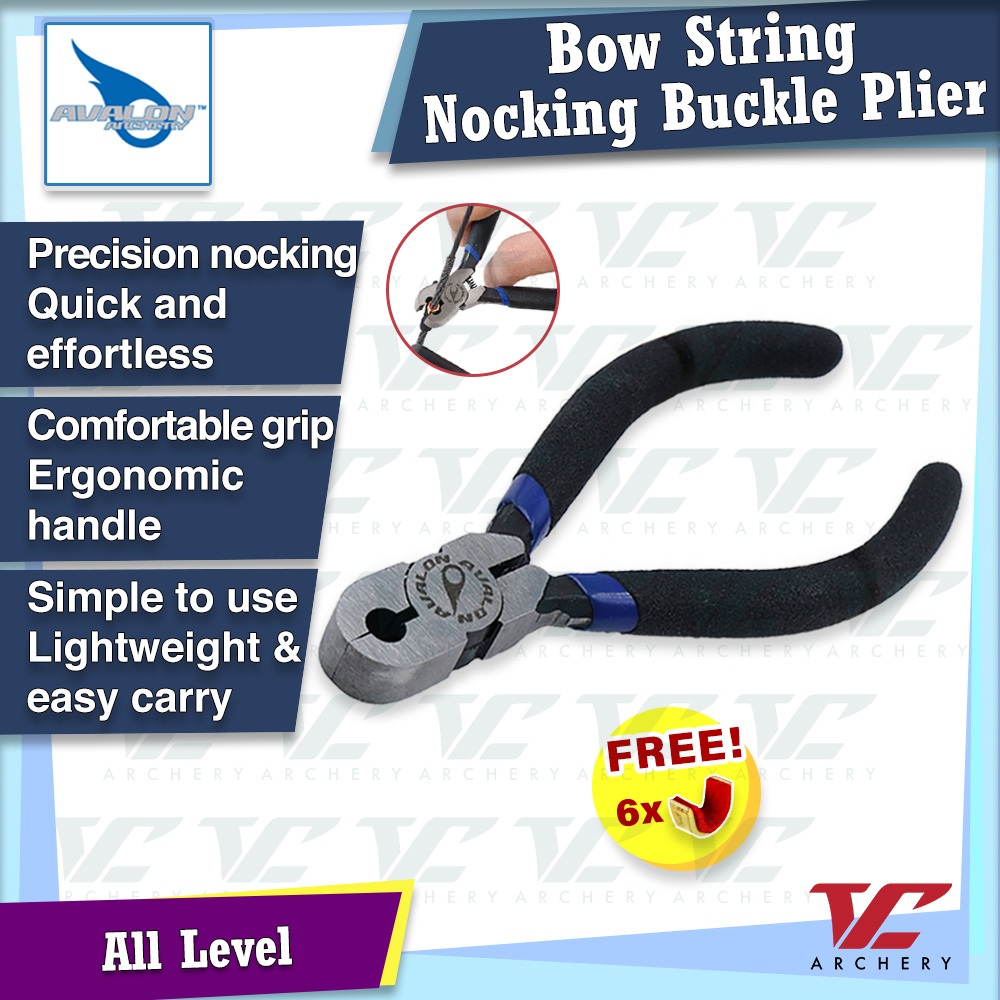 V Club Archery Avalon Bow String Nocking Buckle Plier - Precision Nocking - Comfortable Grip ...