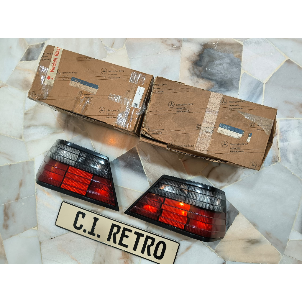 NEW ORI W124 C124 SMOKE FACELIFT REAR BRAKE TAIL LAMP LIGHT FULL ...