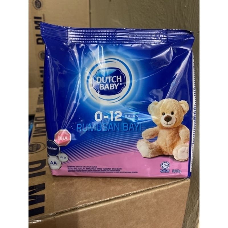 Susu Dutch Baby 0-12 Bulan 300g ( 18 pounch ) satu kotak | Shopee Malaysia
