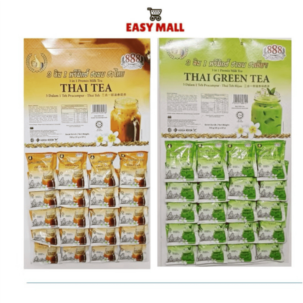 888 BRAND 3 IN 1 THAI GREEN TEA / THAI TEA 35 G (1 card 20 's) | Shopee ...