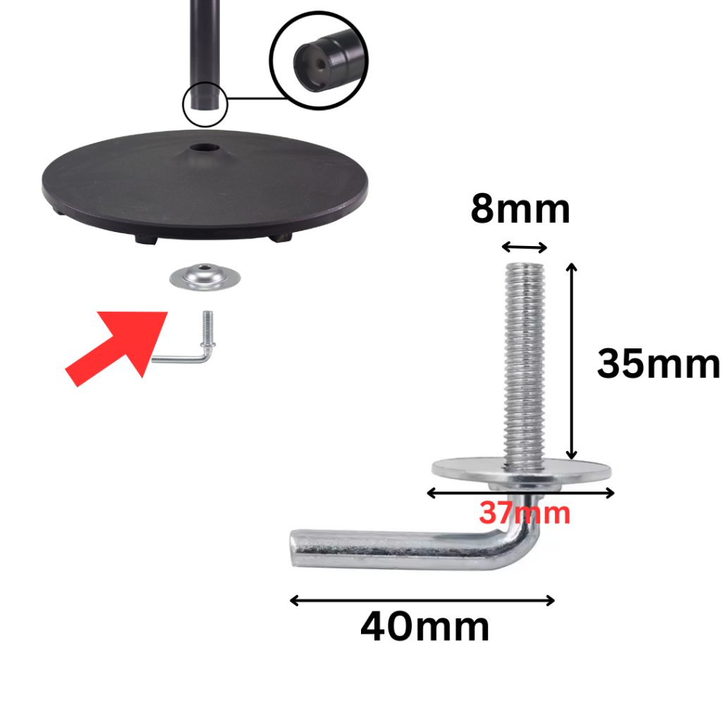 Universal Metal Stand Fan Base Screw Lock Nut - Suitable for Khind ...