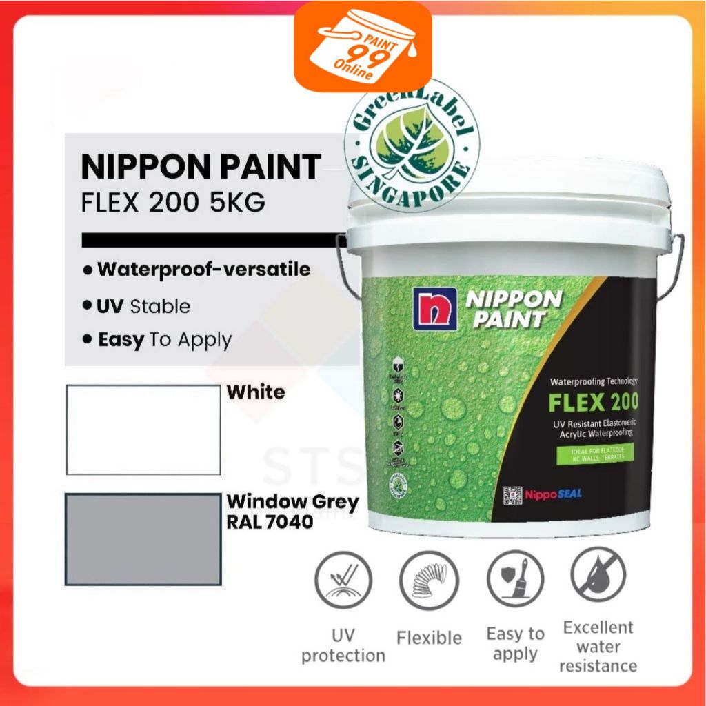 20KG NIPPON Paint FLEX 200 Arcylic Waterproofing 20KG | Shopee Malaysia