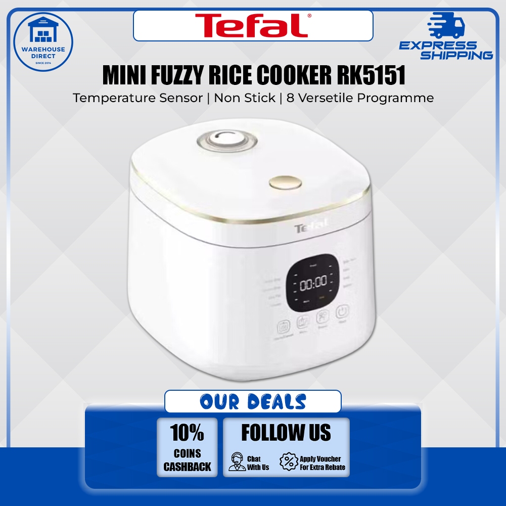 Tefal Rice Mate Mini Fuzzy Rice Cooker 0.7L RK5151 | Shopee Malaysia