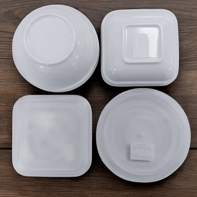 Food Grade A5 Melamine Bowl White Pure Melamine Square Bowl, Round Bowl ...