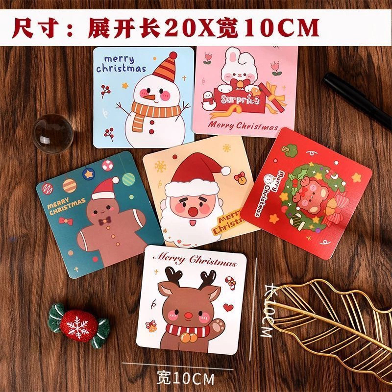 Christmas Cards Greeting Wishing Snowman Gift Message Card kad hadiah ...