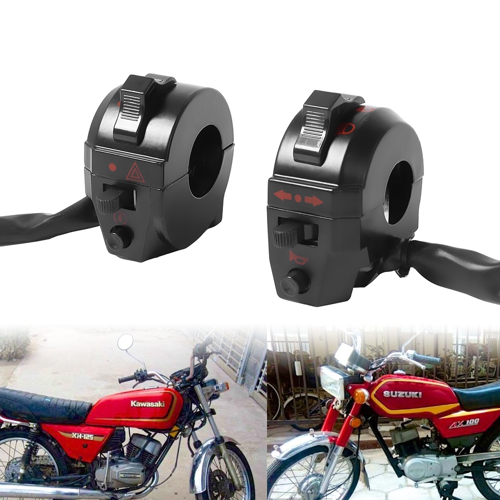 7/8" 22mm Motorcycle Switches Turn Signal Light Start Handlebar ...