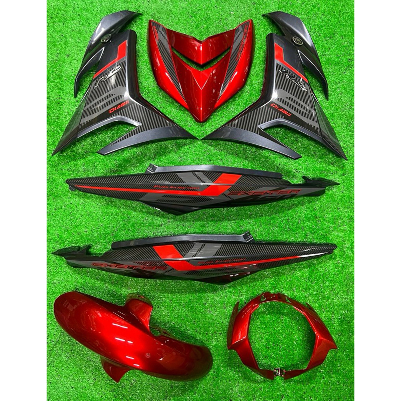 Cover Set Y15 V1/V2 RC Grey Red /Biru Rc /Merah Cili Exciter | Shopee ...