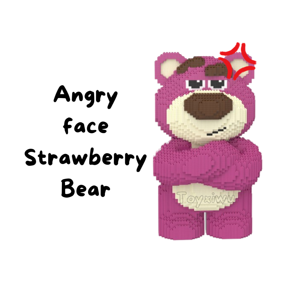 [Connect block] Strawberry Bear brick lotso builiding block brick toy ...