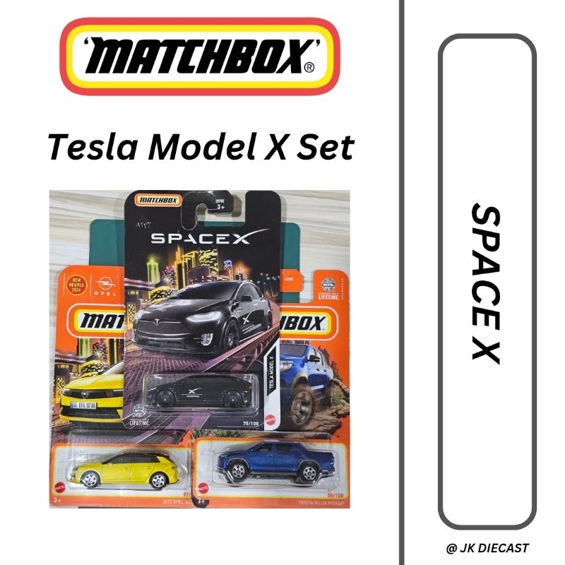 Tesla Model X Space X Matchbox Set 2024 | Shopee Malaysia