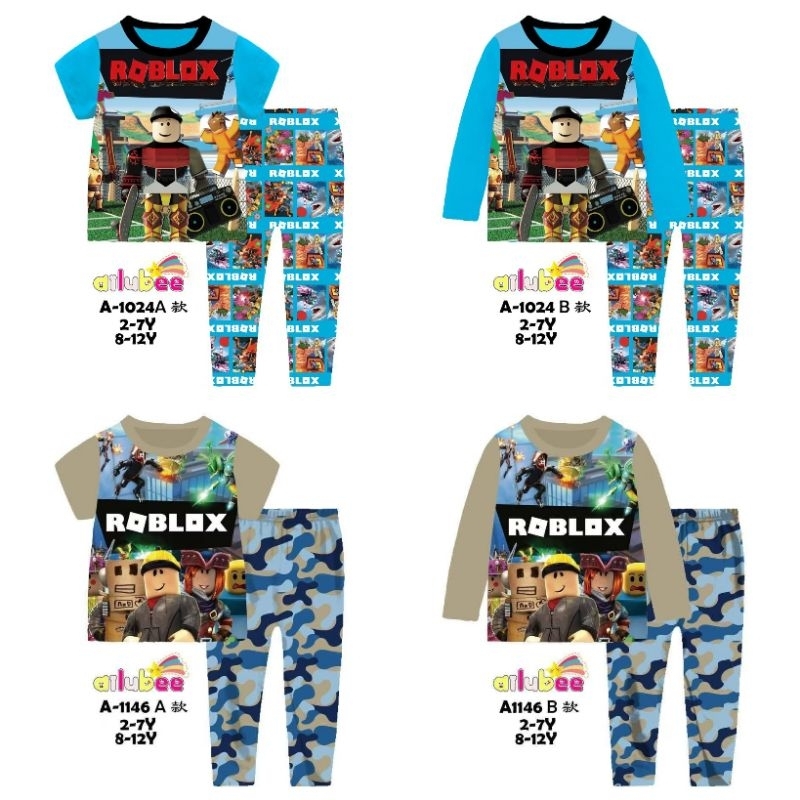 [2Y-3Y] Ailubee ROBLOX 1024/1146 Pyjamas / Sleepwear | Baju Tidur Budak ...