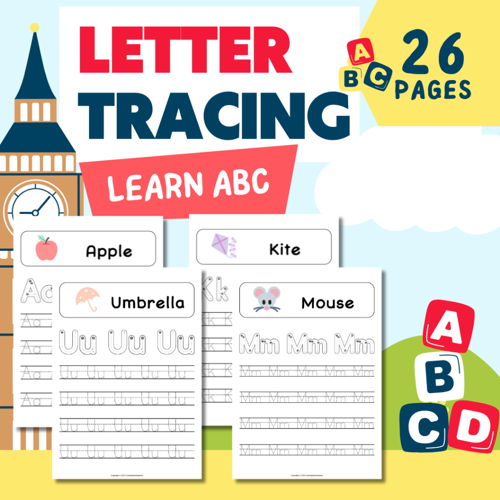 (PDF) belajar tulis ABC kids books learn abc kindergarden | Shopee Malaysia