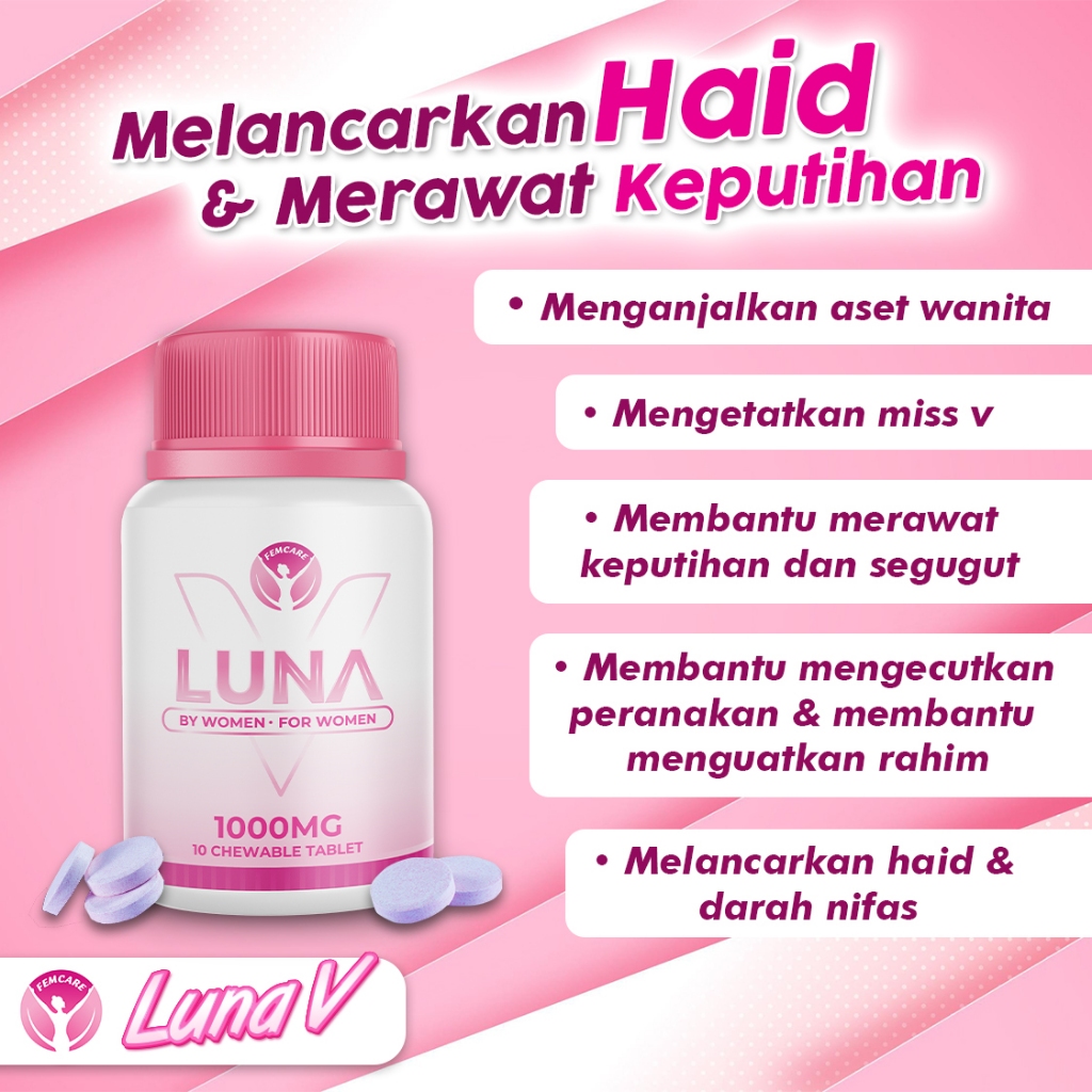 LunaV Jamu Wanita Moden 100% Original | Manjakani | Kacip Fatimah ...