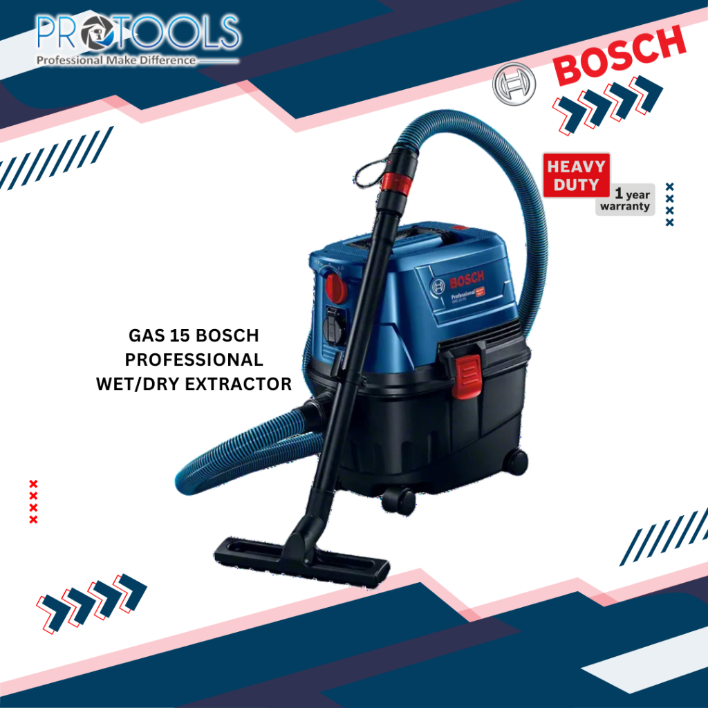 BOSCH GAS15 VACUUM CLEANER WET AND DRY 15L VACUUM COMBO ORINGINAL | Shopee Malaysia