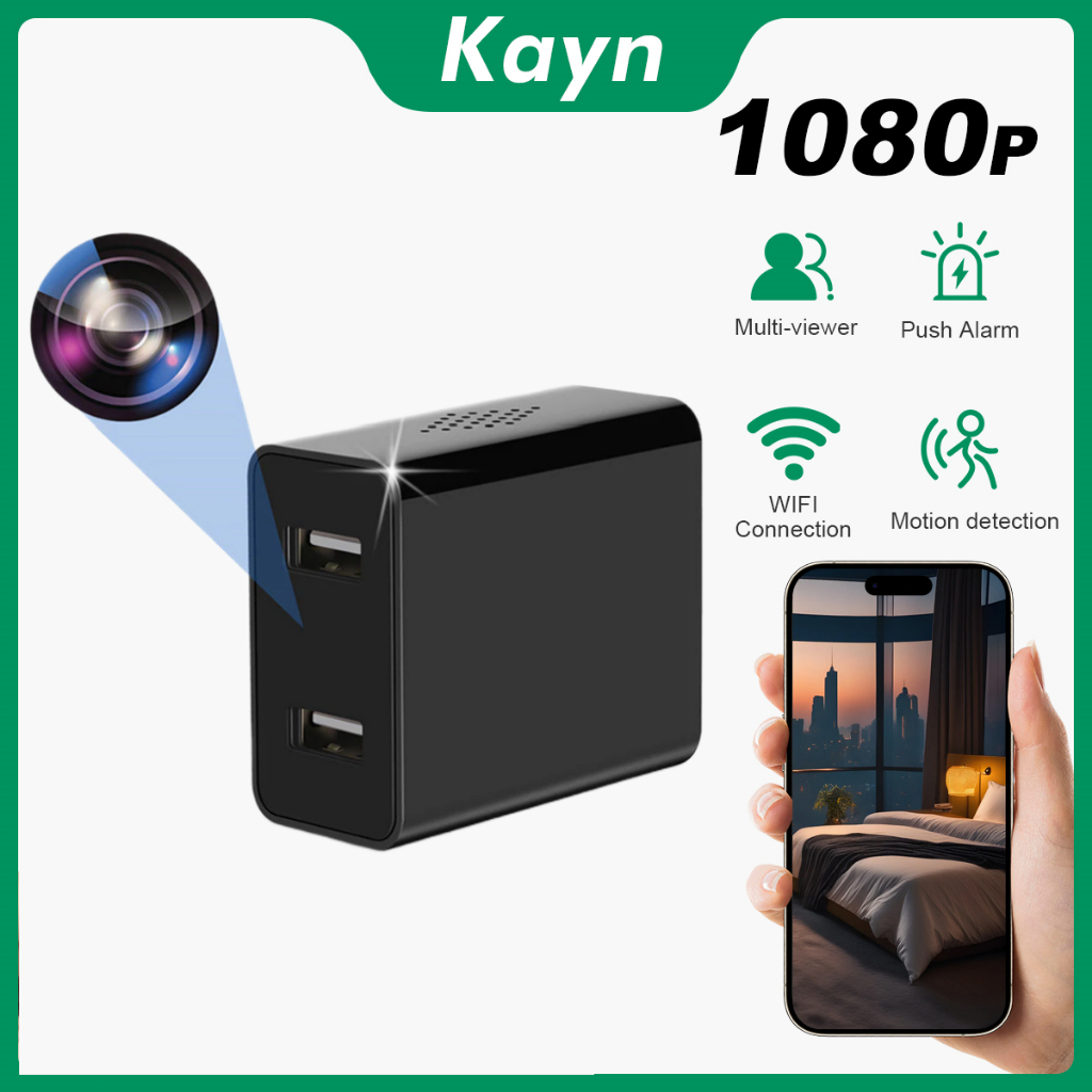 Mini Hidden USB Camera 1080P,Spy Camera, Motion Detection, Long-Lasting ...
