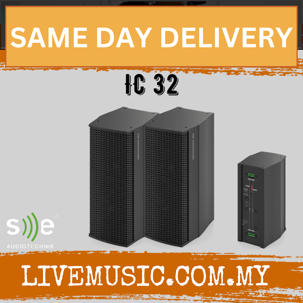 Se Audiotechnik IC 32 Column Speaker Pair - Black/White (IC32 IC-32 ...