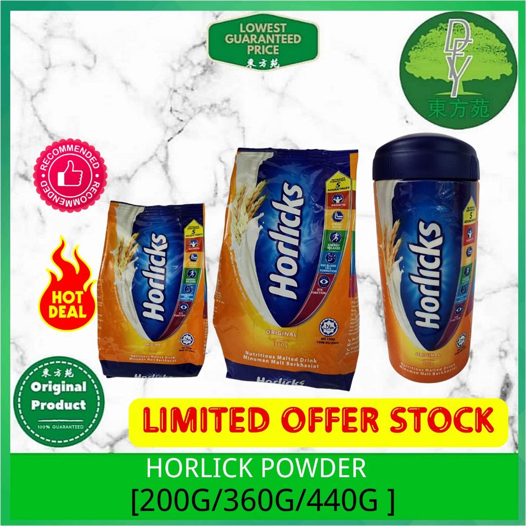 HORLICKS POWDER nutrition malted drink (200g / 360g / 440g) | Shopee Malaysia