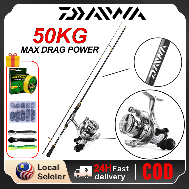 DAIWA Fishing Rod Joran Pancing Set Barang Mancing Set Fishing Combo 1 ...