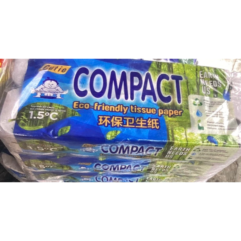 CUTIE 2-Ply Compact Toilet Roll Tissue (10pcs X 8000'S) | Shopee Malaysia