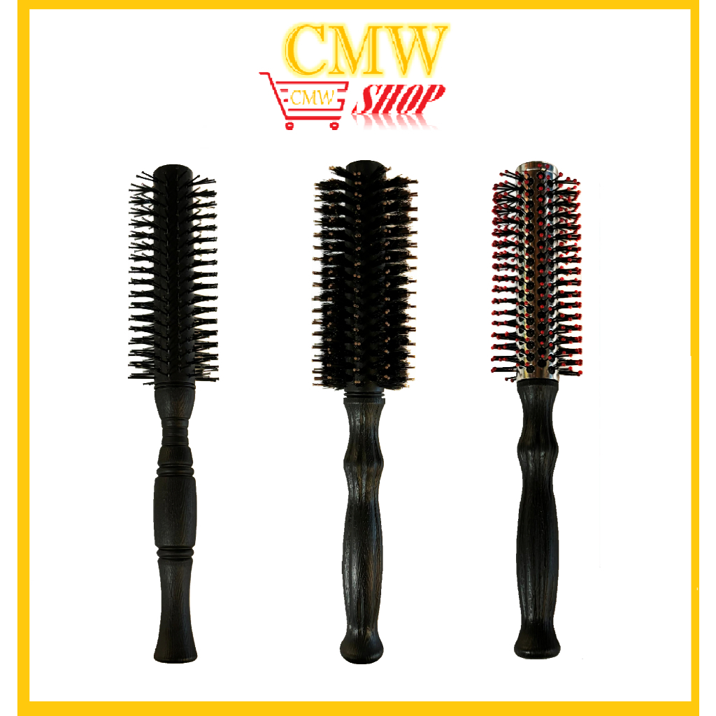 Round Comb Brush Hair Rolling | Shopee Malaysia