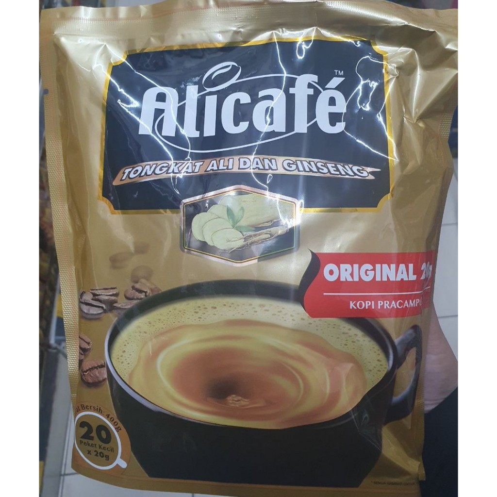 Alicafe Kopi Tongkat Ali & Ginseng Original (20gm X 20 Sachets ...