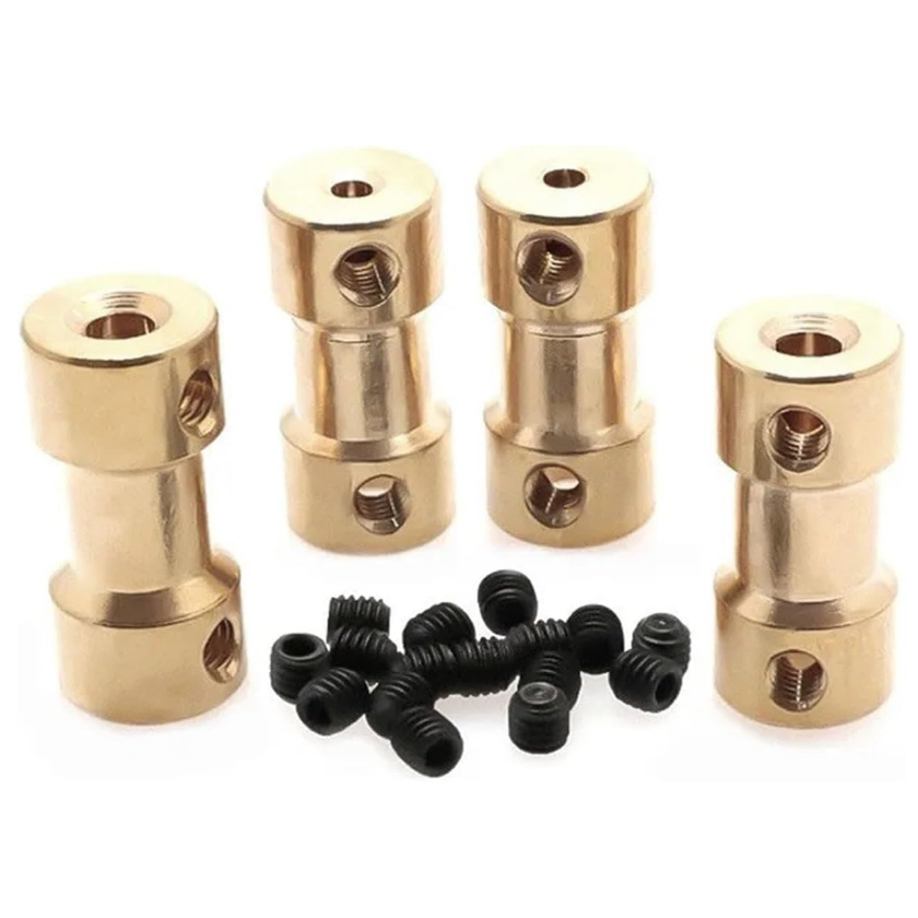 Brass Coupling for DC Motor Shaft Connector DIY 2MM 2.3MM 3MM 3.175MM ...