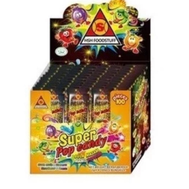 SUPER POP CANDY GULA MANIS MASAM POPPING 100pcs | Shopee Malaysia