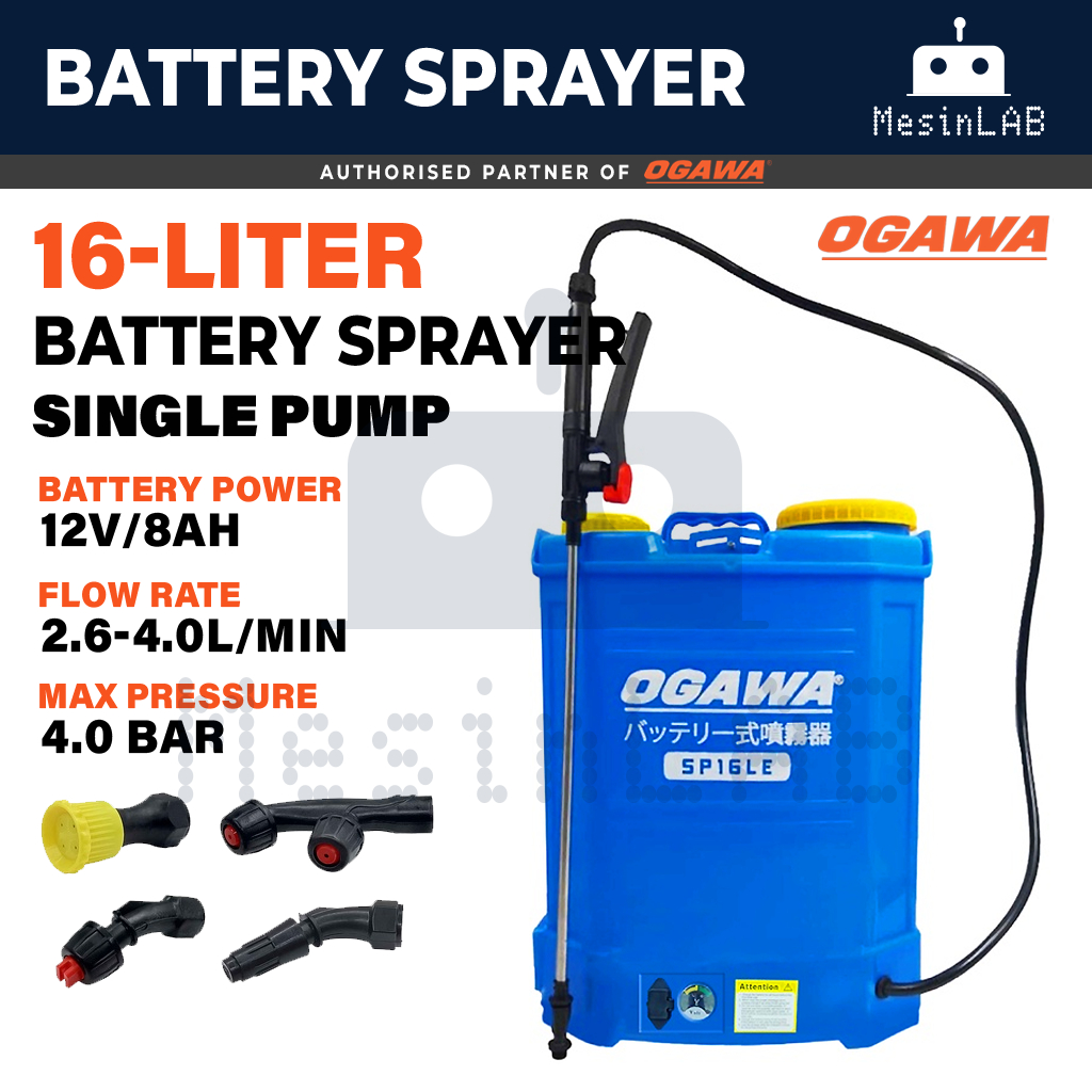 (16L) Ogawa & Victa 12V Battery Sprayer Pump SP16LE Mesin Pam Racun ...