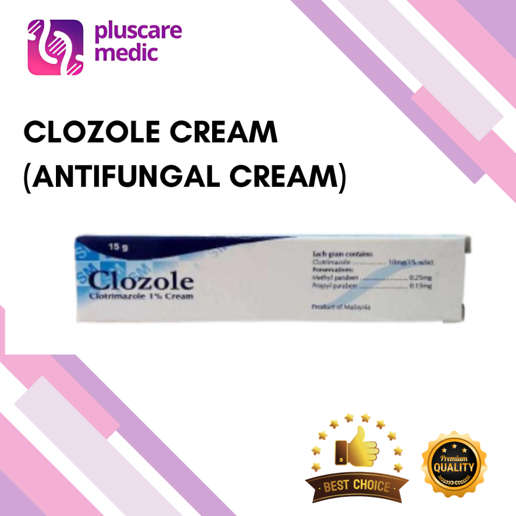 Clozole Clotrimazole 1% Cream 15mg (Antifungal Cream) | Shopee Malaysia