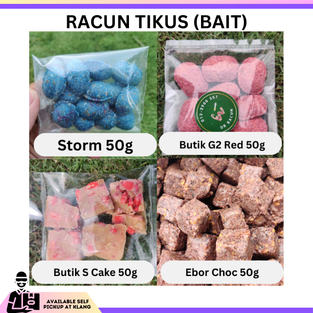 Racun Tikus 500g - Storm, Ratgone, Butik G2, S Ebor, Racumin, Berkesan ...