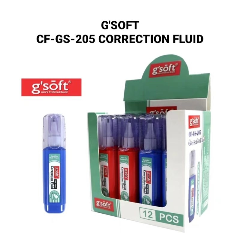 (4PCS) GSOFT CF-GS-205 Correction Fluid Pen | Blanco / Liquid | 改正液水 X ...