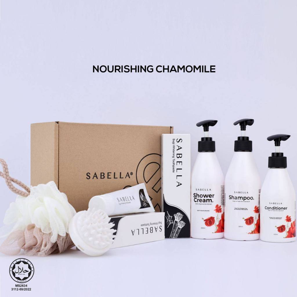 Body Wash Set Mandian Sabella Chamomile Segar Menthol Wangi Sabun ...