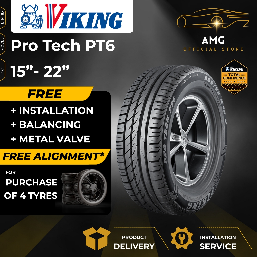VIKING ProTech PT6 Car Tyre (FREE INSTALLATION/DELIVERY) 15 16 17 18 19 ...