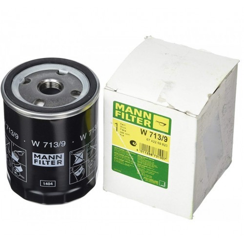 MANN FILTER W713/9 Oil Filter W713 9 Land Rover, Series: Defender, Engine: 2.5L TD5 Turbo Diesel ...