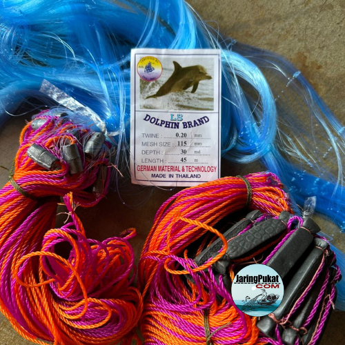 020 7A 30MD 45Meter Jaring Pukat Ikan Tangsi / Sepat Ikan Tangsi 7A ...
