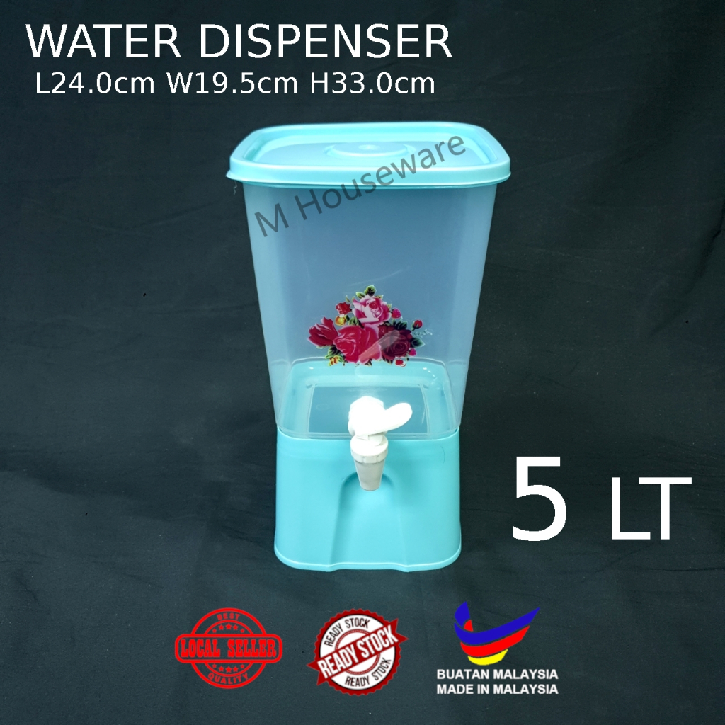 5LT Plastic Water Dispenser Water Container Bekas Air Kenduri Balang ...