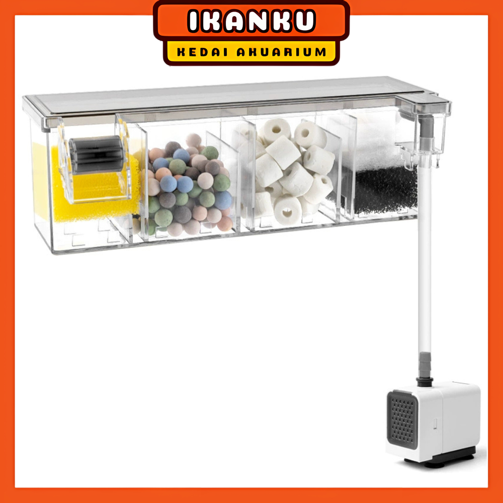 SOBO Aquarium Top Filter with Pump and Free Filter Material Sobo AQ-15H ...