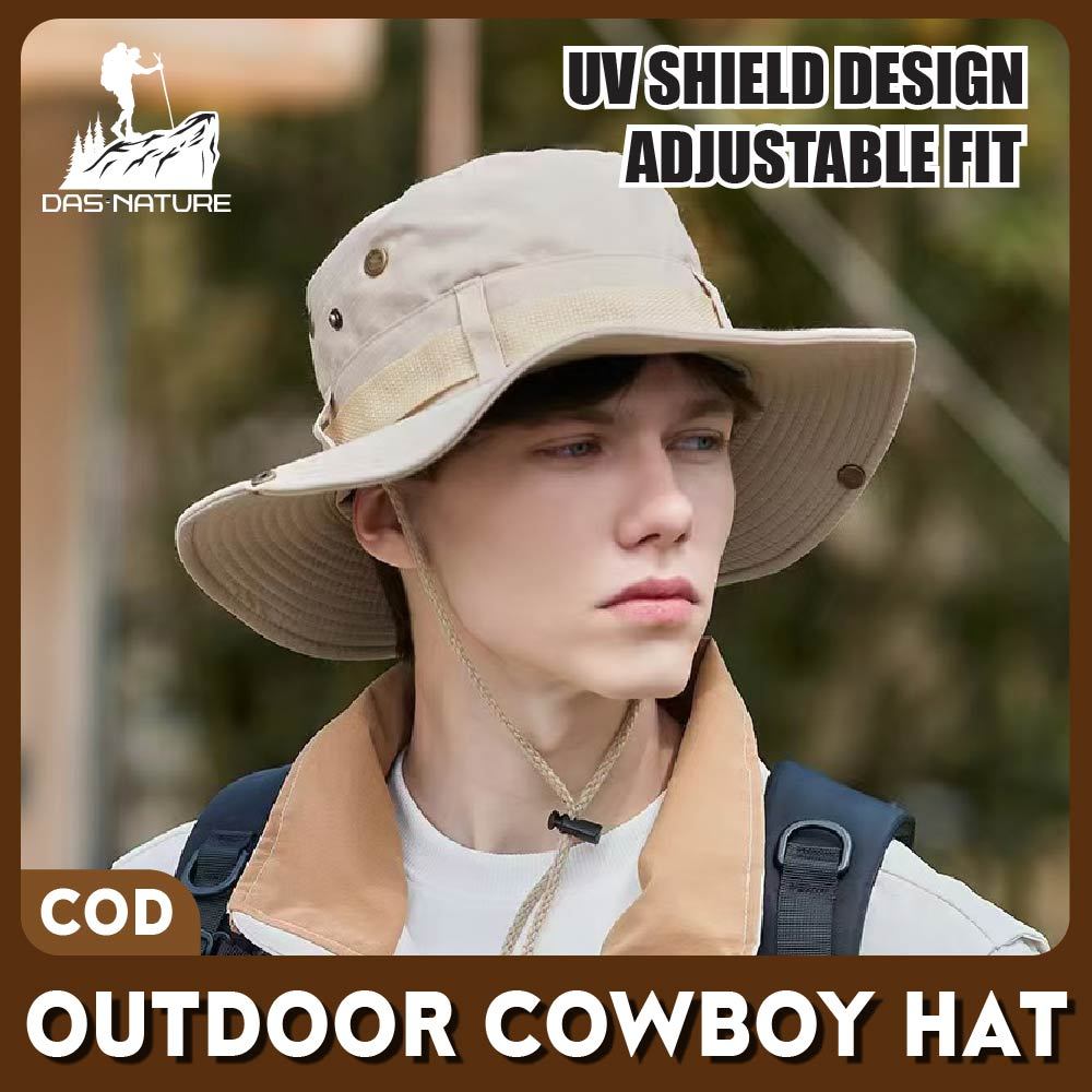 Das Nature™ Camping Hat Topi Cowboy Hiking Jungle Fishing Cap Forest ...