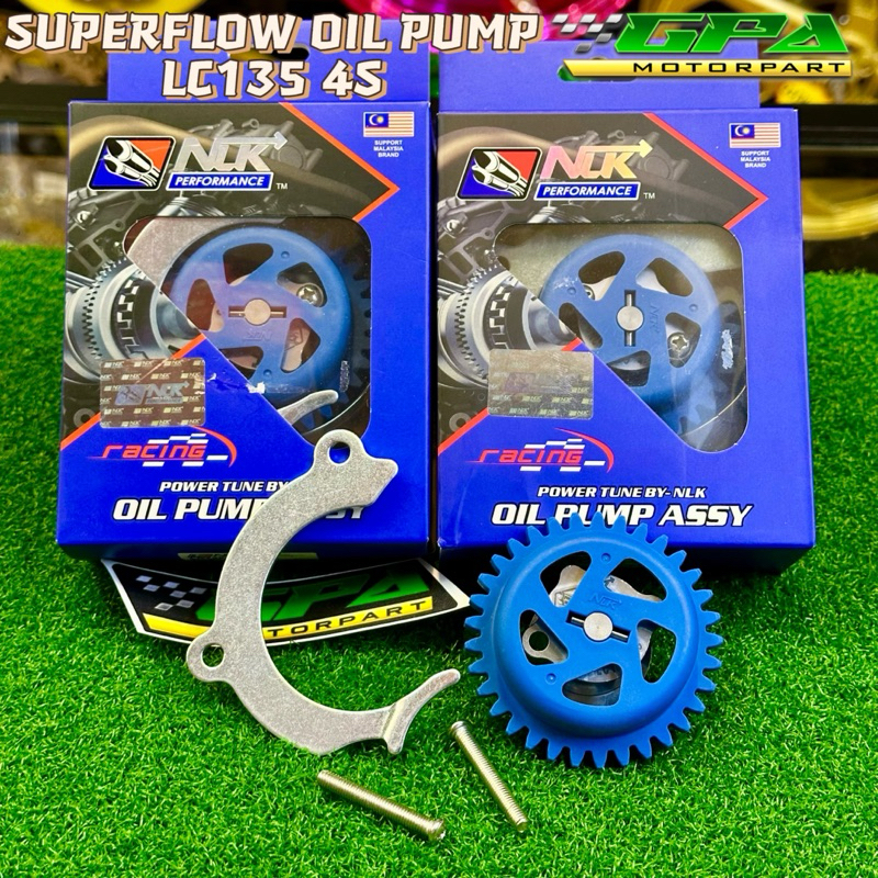NLK PERFORMANCE RACING SUPER FLOW OIL PUMP 25MM WITH GEAR 33T CNC LC4S ...