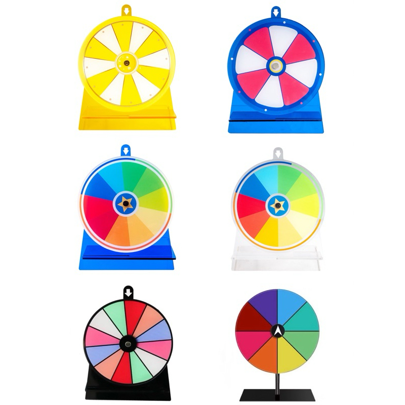 🇲🇾 Tabletop Prize Turntable,Lucky Draw Roulette Wheel,Fortune Wheel for ...