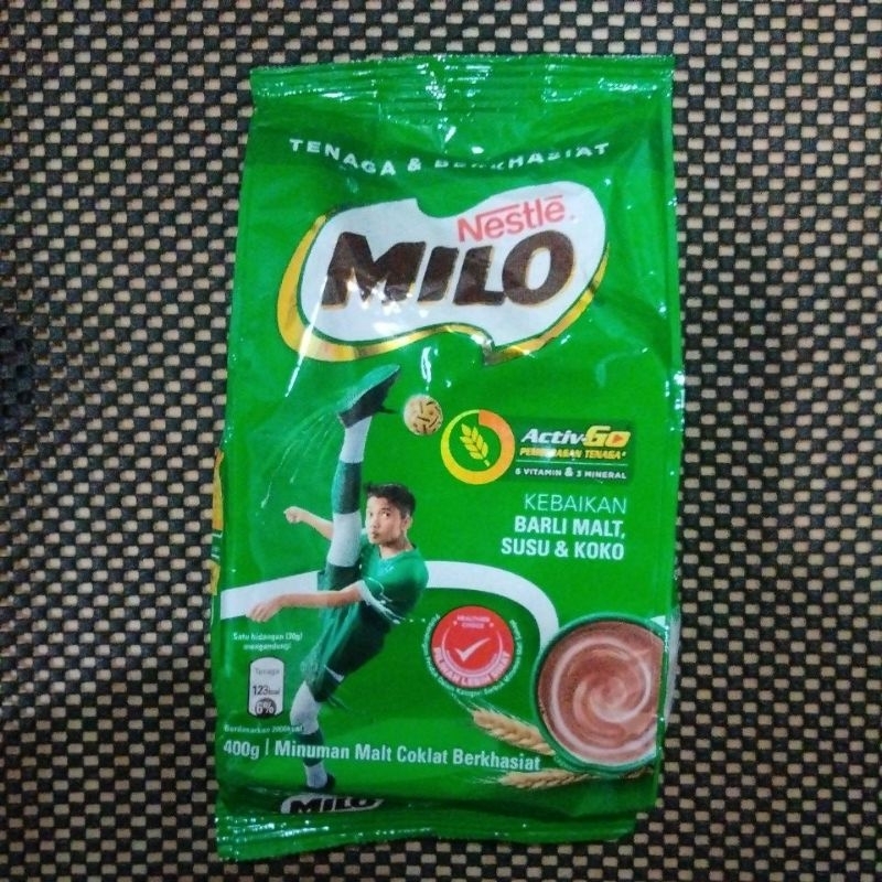 NESTLE MILO Activ-Go Chocolate Malt 400G (Exp: 31/03/2026) | Shopee ...